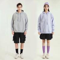 China Sustainable Pullover Knitted Unisex Plain Hoodies Customized for sale