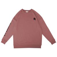 China Custom Oversized Plain Crew Neck Sweatshirt 100% Cotton Lined for sale