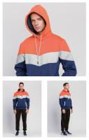 China Tie Dye Printed Zipper Up Hoodie Mens Fleece Pullover Letter Pattern for sale