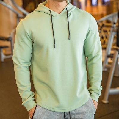 China Black Gray Long Sleeve Unisex Plain Hoodies Anti Pilling Pullover Sweatshirts for sale