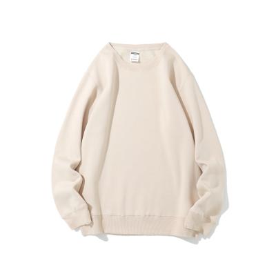 China Winter Fleece Oversized Pullover Hoodie Sweatshirt Custom Logo Unisex Plain Crew Neck for sale