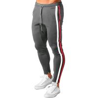 China Gym Fitness Camo Panel Mens Cargo Pants Casual Hip Hop Streetwear for sale
