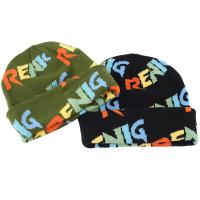 China Unisex Cuff Woven Label Ski Beanies And Caps Knitted Acrylic Winter Custom Skull for sale