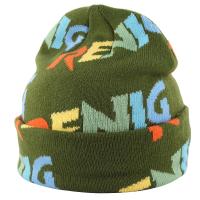 China Unisex Cuff Woven Label Ski Beanies And Caps Knitted Acrylic Winter Custom Skull for sale