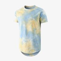 China O Neck Men Blank T Shirt Custom Cotton Loose Drop Shoulder for sale