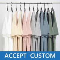China O Neck Men Blank T Shirt Custom Cotton Loose Drop Shoulder for sale