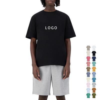 China Thick 250Gsm Oversided Blank T Shirts Plain 100% Cotton For Printing for sale