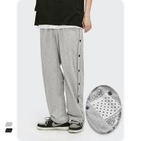 China Windproof Mens Cotton Jogger For Double Breasted Print Jogging Sweatpants for sale