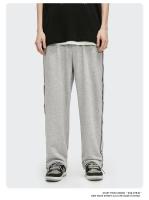 China Windproof Mens Cotton Jogger For Double Breasted Print Jogging Sweatpants for sale