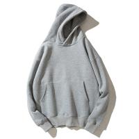 China 271g Unisex Plain Hoodies Sweatshirt Hip Hop Oversized Regular Sleeve for sale