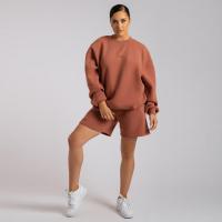 China 2 Piece Short Set Sportswear Tracksuits Crewneck Fitted Sweatsuit Sport Unisex for sale