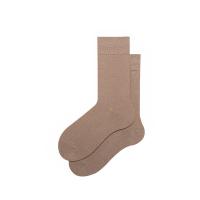 China Retro Lady Cotton Loose Plain Coloured Socks Solid Color Tube for sale