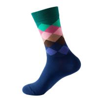 China Sustainable Colorful Crew Socks Winter Cotton Custom Logo for sale