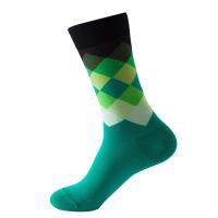 China Sustainable Colorful Crew Socks Winter Cotton Custom Logo for sale