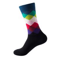 China Sustainable Colorful Crew Socks Winter Cotton Custom Logo for sale