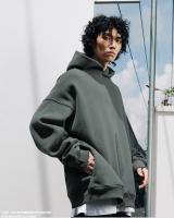 China 360gsm Plain White Pullover Sweatshirts 100% Cotton Oversized Blank Hoodies for sale
