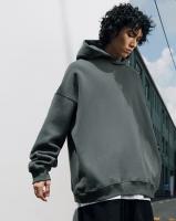 China 360gsm Plain White Pullover Sweatshirts 100% Cotton Oversized Blank Hoodies for sale