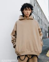 China 360gsm Plain White Pullover Sweatshirts 100% Cotton Oversized Blank Hoodies for sale