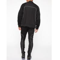 China Polyester Reflective Piping Men Sportswear Tracksuits Custom Logo for sale