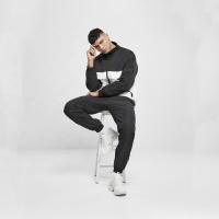 China Color Blocked Sports Track Jackets Polyester Woven Zip Up Outwear for sale