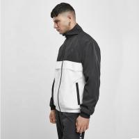 China Color Blocked Sports Track Jackets Polyester Woven Zip Up Outwear for sale