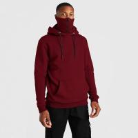 China OEM 65% Cotton Streetwear Pullover Hoodies Embroidery With Facemask for sale