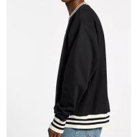 China Cotton French Terry Fleece Plain Crew Neck Sweatshirt Crop Oversize Anti Wrinkle for sale