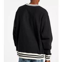 China Cotton French Terry Fleece Plain Crew Neck Sweatshirt Crop Oversize Anti Wrinkle for sale
