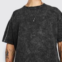 China Acid Wash Man Pre Blank T Shirts Bio Heavy Cotton  220Gsm Vintage for sale