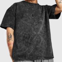 China Acid Wash Man Pre Blank T Shirts Bio Heavy Cotton  220Gsm Vintage for sale