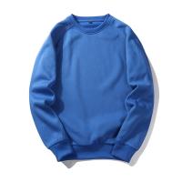 China Oversized Blank Cotton Fleece Hoodies Sweatshirt No Pocket Round Neck for sale