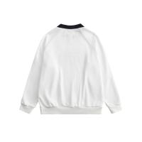 China Lightweight Pullover Plain Crew Neck Sweatshirt Black White Casual Oversized Hoodie for sale