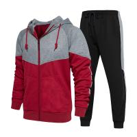 China Anti Bacterial Tracksuit Jogger Set Men Zipper Hoodies Sweatpants for sale