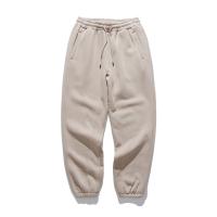 China Anti Static Cotton Sports Sportswear Joggers 330gsm Fleece Fabric Gym Sweatpants for sale
