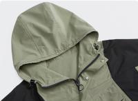 China Waterproof Woven Wind Running Sports Track Jackets Multi Pocket Male Knit Cargo Jacket for sale