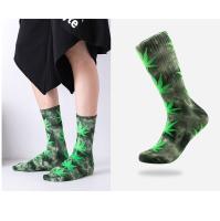 China Tie Dye Maple Leaf Tide Socks High Ankle Spring And Summer for sale