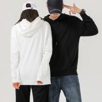 China Plain Dyed Organic Unisex Plain Hoodies 3XL Breathable for sale