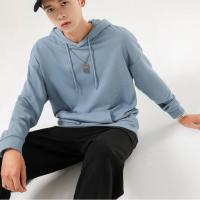 China Plain Dyed Organic Unisex Plain Hoodies 3XL Breathable for sale