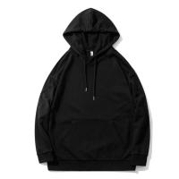 China Plain Dyed Organic Unisex Plain Hoodies 3XL Breathable for sale