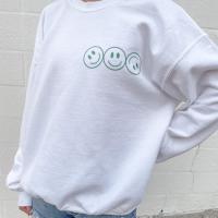 China Casual Woven Plain Crew Neck Sweatshirt Turn Down Collar for sale