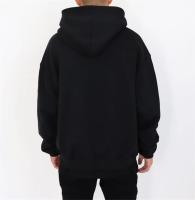 China Blank Thick Unisex Plain Hoodies 100% Cotton Oversized Pullover Streetwear for sale