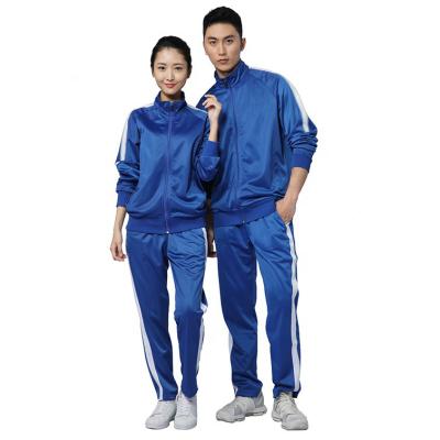 China 2 Zip Pockets Clinquant Velvet Sportswear Tracksuits Fall Running Set for sale