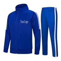 China 2 Zip Pockets Clinquant Velvet Sportswear Tracksuits Fall Running Set for sale
