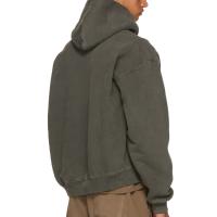 China Custom Non Drawstring Blank Oversized Sweatshirts Black Cropped Hoodies for sale
