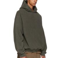 China Custom Non Drawstring Blank Oversized Sweatshirts Black Cropped Hoodies for sale