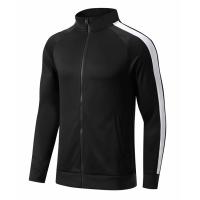 China Fashion Men'S Zip Sports Track Jackets Anti - Bacterial Quick Dry for sale