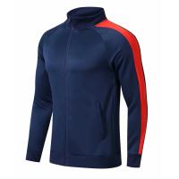 China Fashion Men'S Zip Sports Track Jackets Anti - Bacterial Quick Dry for sale