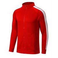 China Fashion Men'S Zip Sports Track Jackets Anti - Bacterial Quick Dry for sale