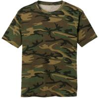 China Large Size Army Wear Camo T Shirts 180 Grams Logo Printing for sale