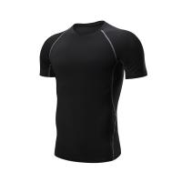 China Polyester Printed Blank T Shirts Jogging Slim Fit Physical Exercise for sale